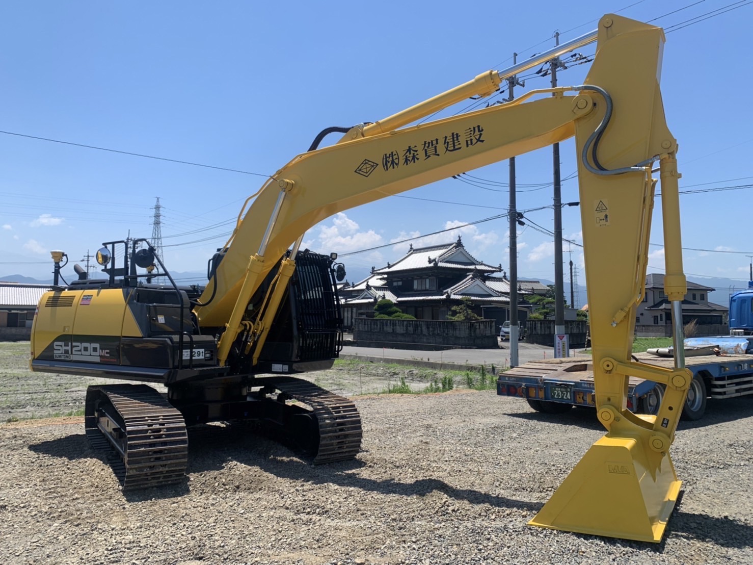 SH200-7バックホウが増えました！の巻 | 株式会社森賀建設